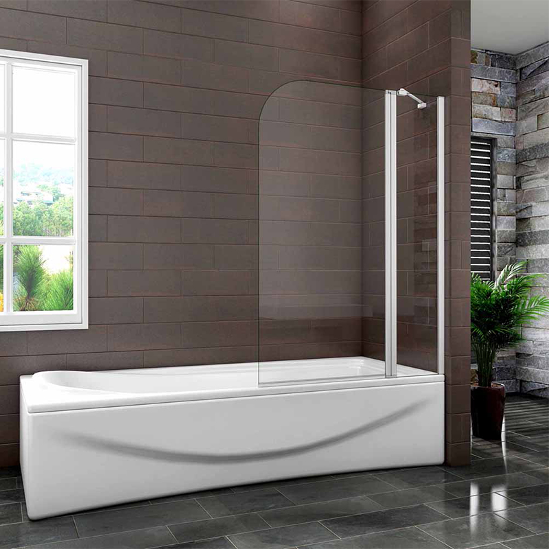 1000x1400mm 180?Pivot Over Bath Screen Double Shower Screen 6mm Glass ...