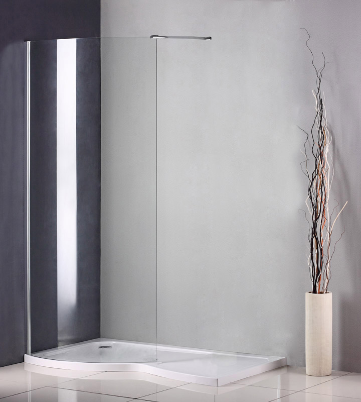 Walk In Shower Enclosure Cubicle Bathroom Curved Glass Screen at Carlos ...