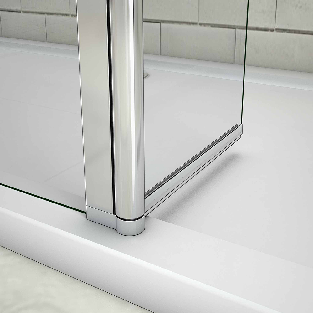 Walk in Wet Room Shower Screen Panel 8mm EasyClean Glass Shower Cubicle ...