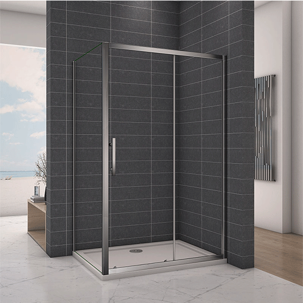 Bathroom Sliding Shower Door Enclosure Walk In Screen Panel Cubicle ...