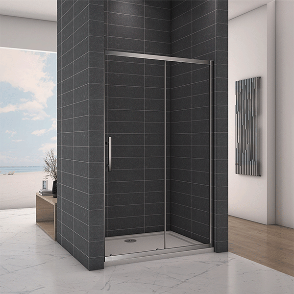 Bathroom Sliding Shower Door Enclosure Walk In Screen Panel Cubicle ...