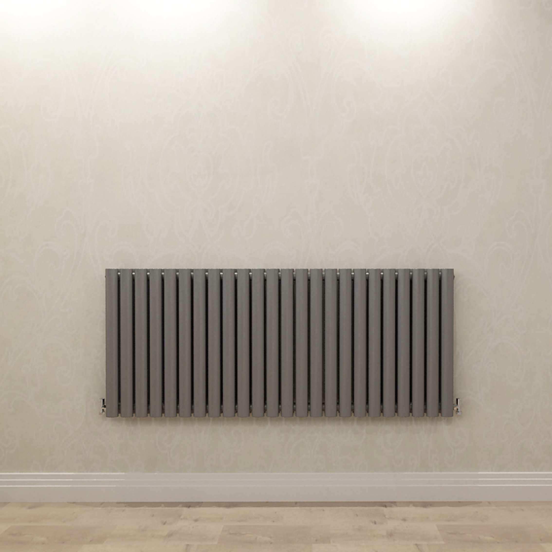 Horizontal Designer Radiator Oval Panel Column Central Heating ...